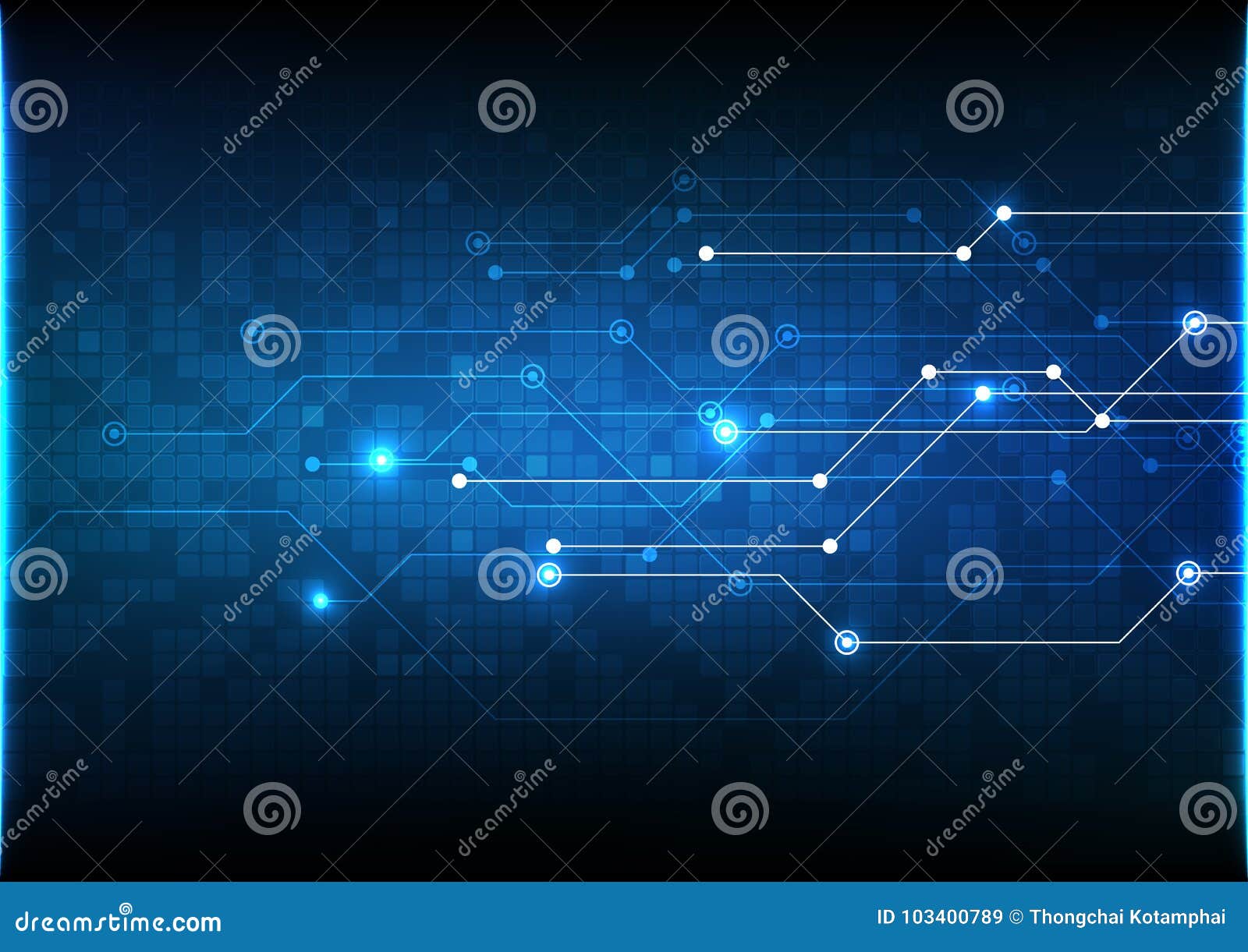 Vector Background Abstract Technology Communication Data Science Stock Vector - Illustration of ...