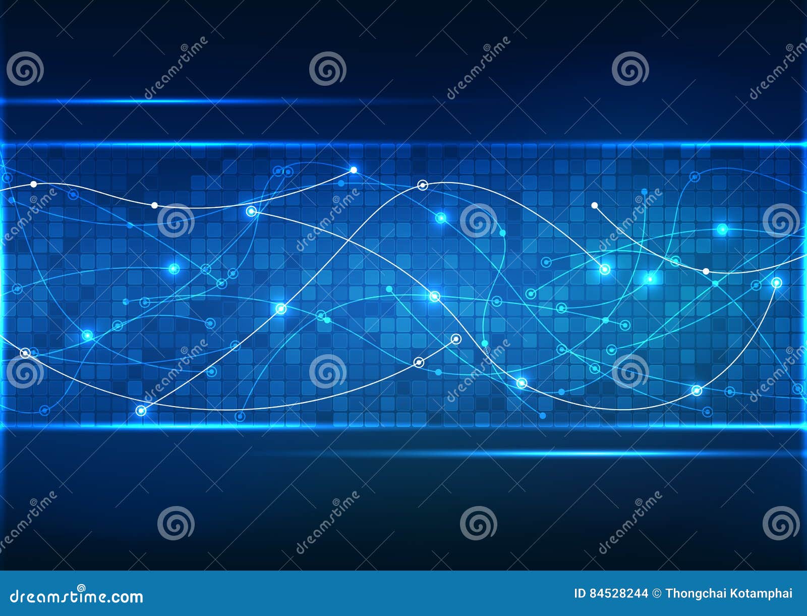 Vector Background Abstract Technology Communication Data Science Stock Vector - Illustration of ...