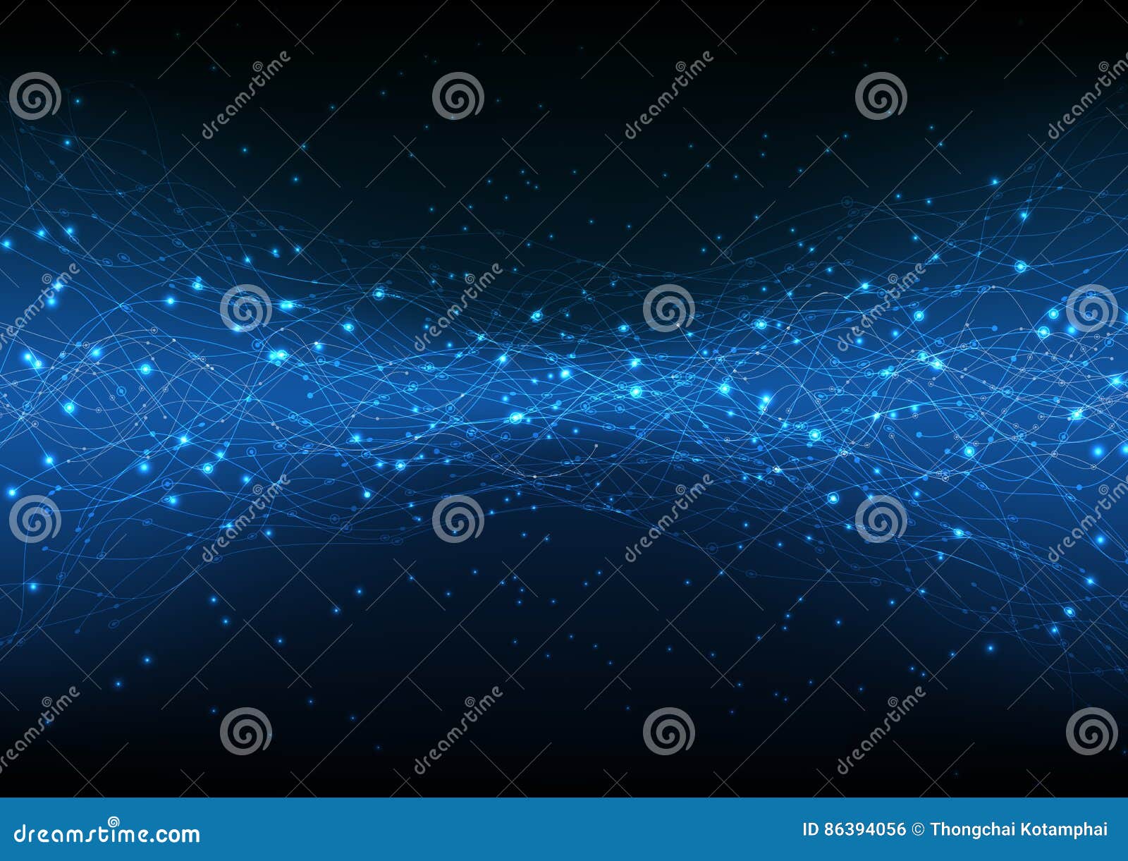 Vector Background Abstract Technology Communication Data Science Stock Illustration ...