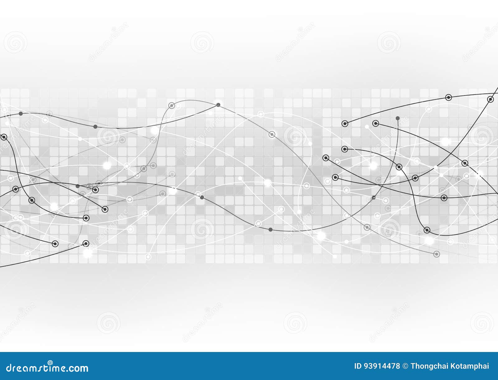 Vector Background Abstract Technology Communication Data Science Stock Vector - Illustration of ...
