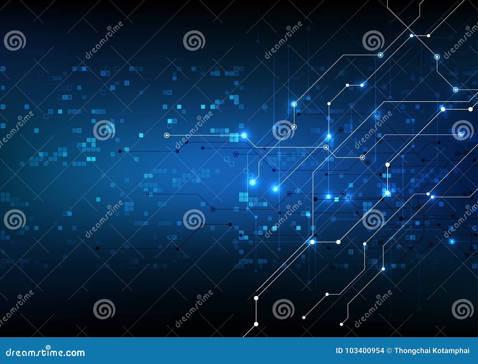 Vector Background Abstract Technology Communication Data Science Stock Vector - Illustration of ...