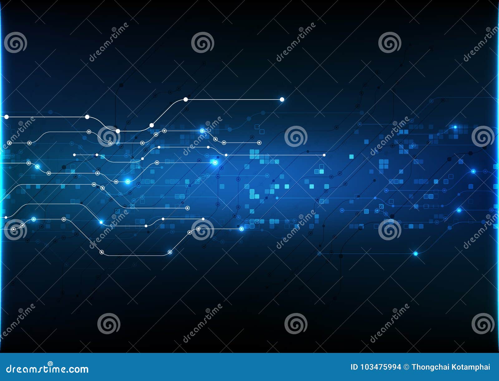 Vector Background Abstract Technology Communication Data Science Stock Vector - Illustration of ...