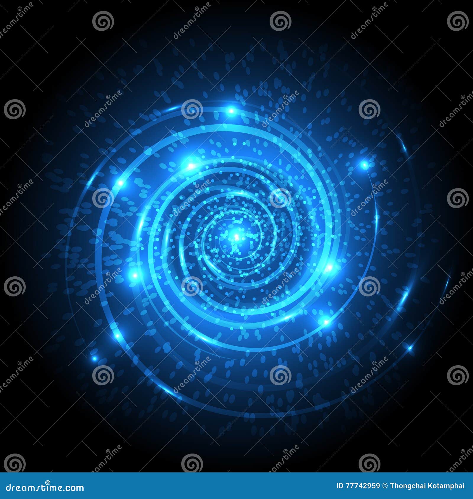 Vector Background Abstract Technology Communication Spiral Stock Vector ...