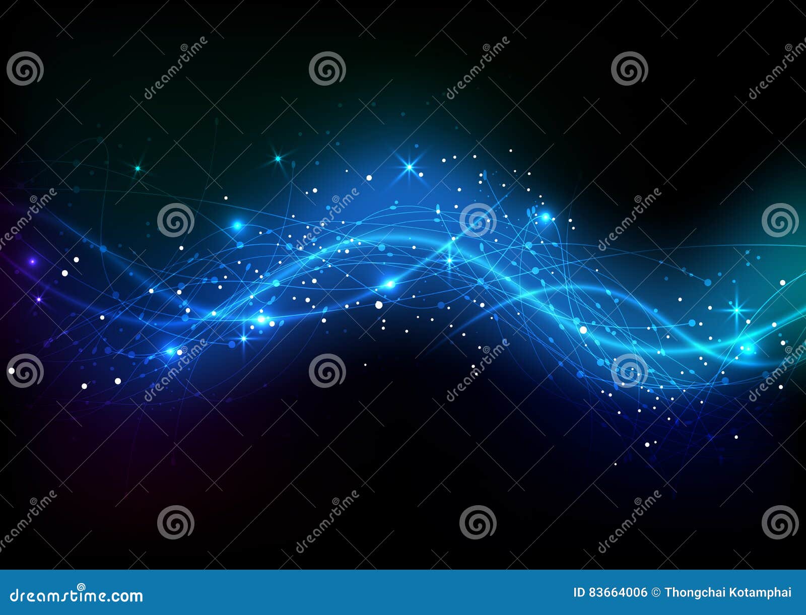 Vector Background Abstract Technology Communication Wave Stock ...
