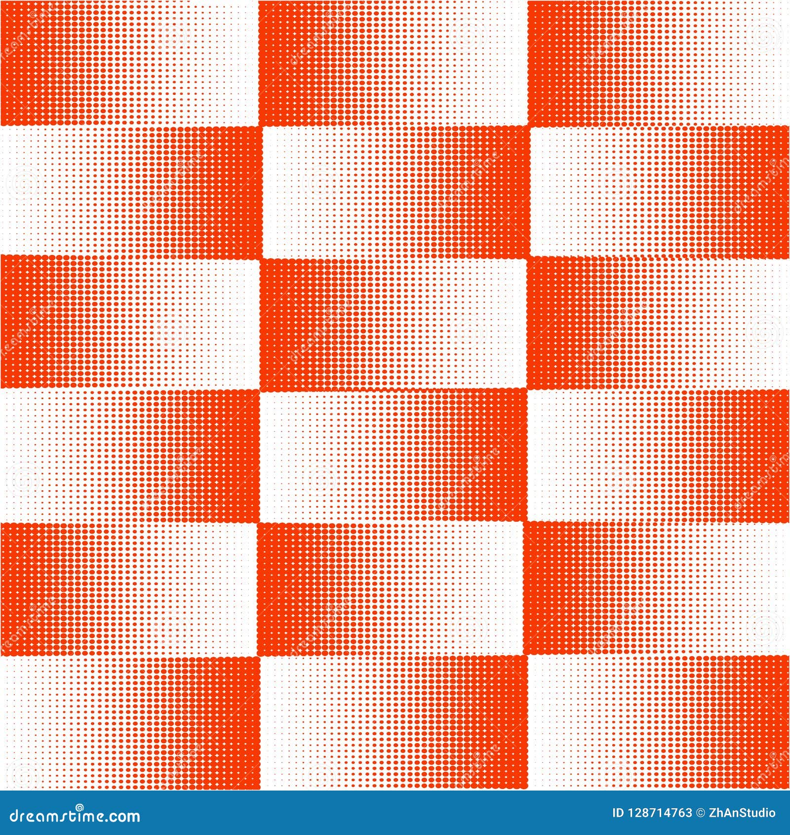 Vector Background, Abstraction Halftone Orange Squares. Pattern Stock ...