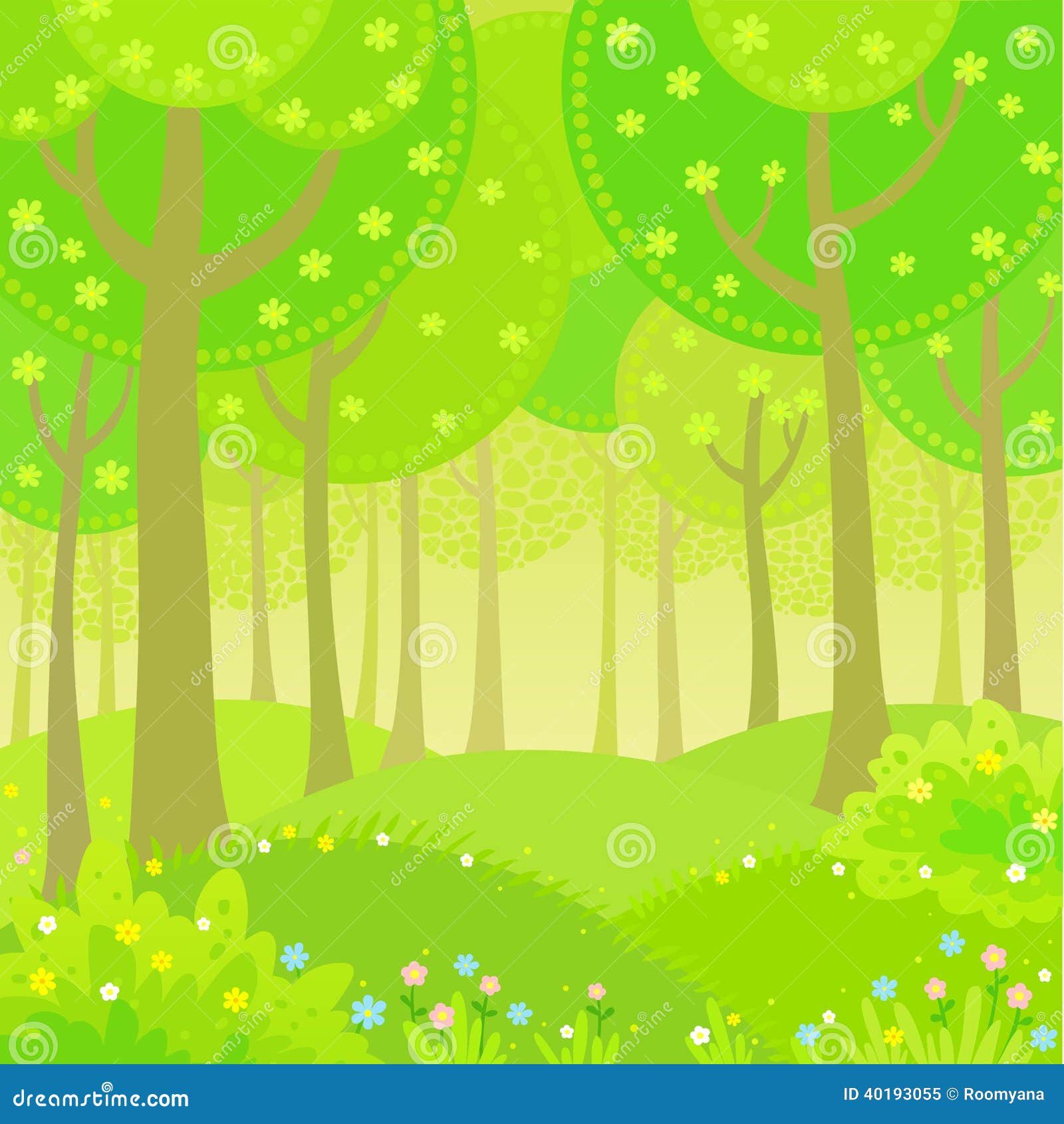 Background For Animation, Bridge And Mountains Vector Illustration ...