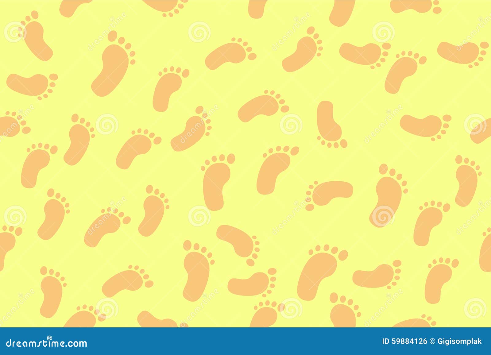 Vector Background - Baby Foot Print Stock Vector - Illustration of ...