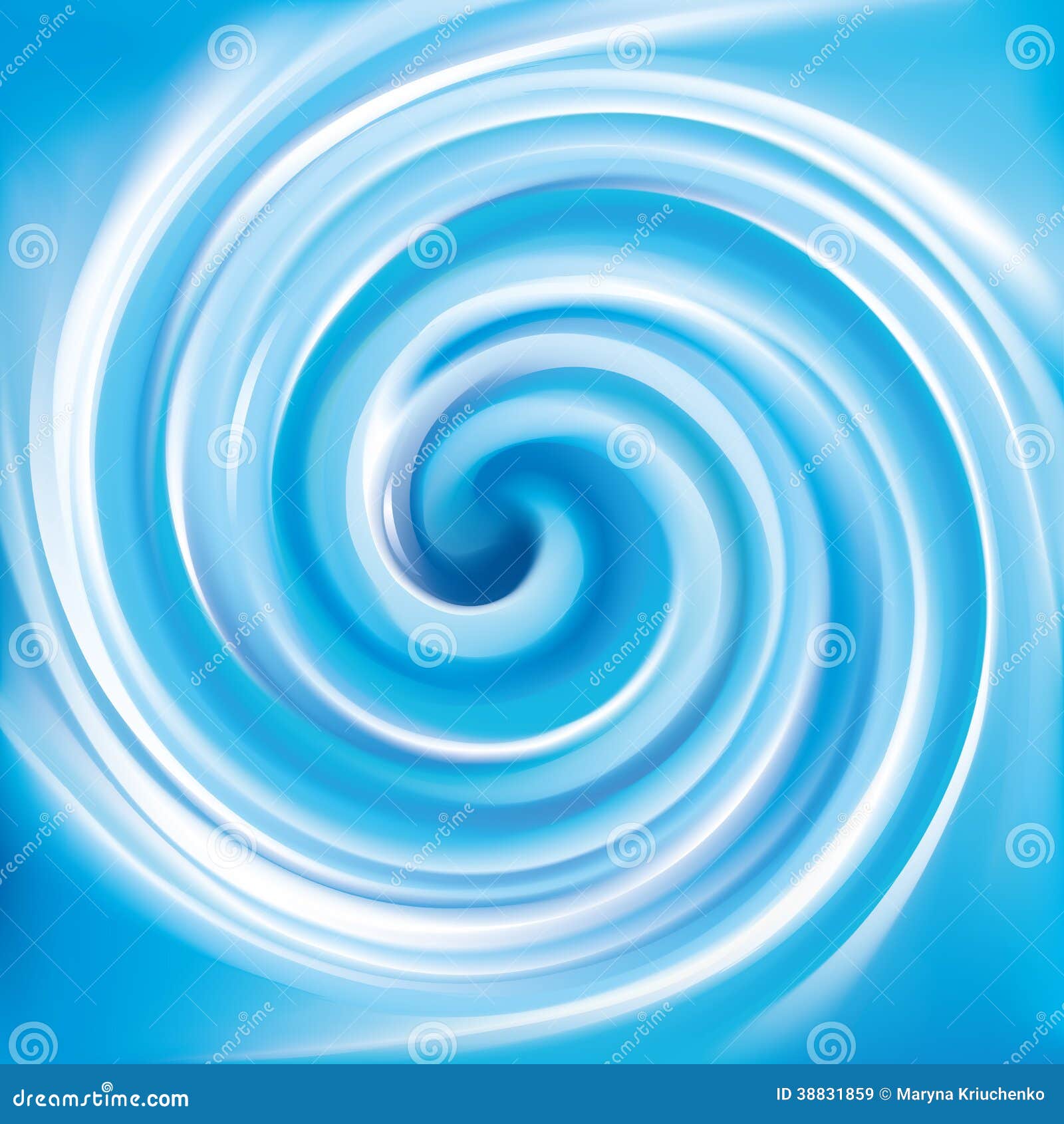 Swirling Water. Clean And Washing And Laundry Logo. Vector Illustration ...