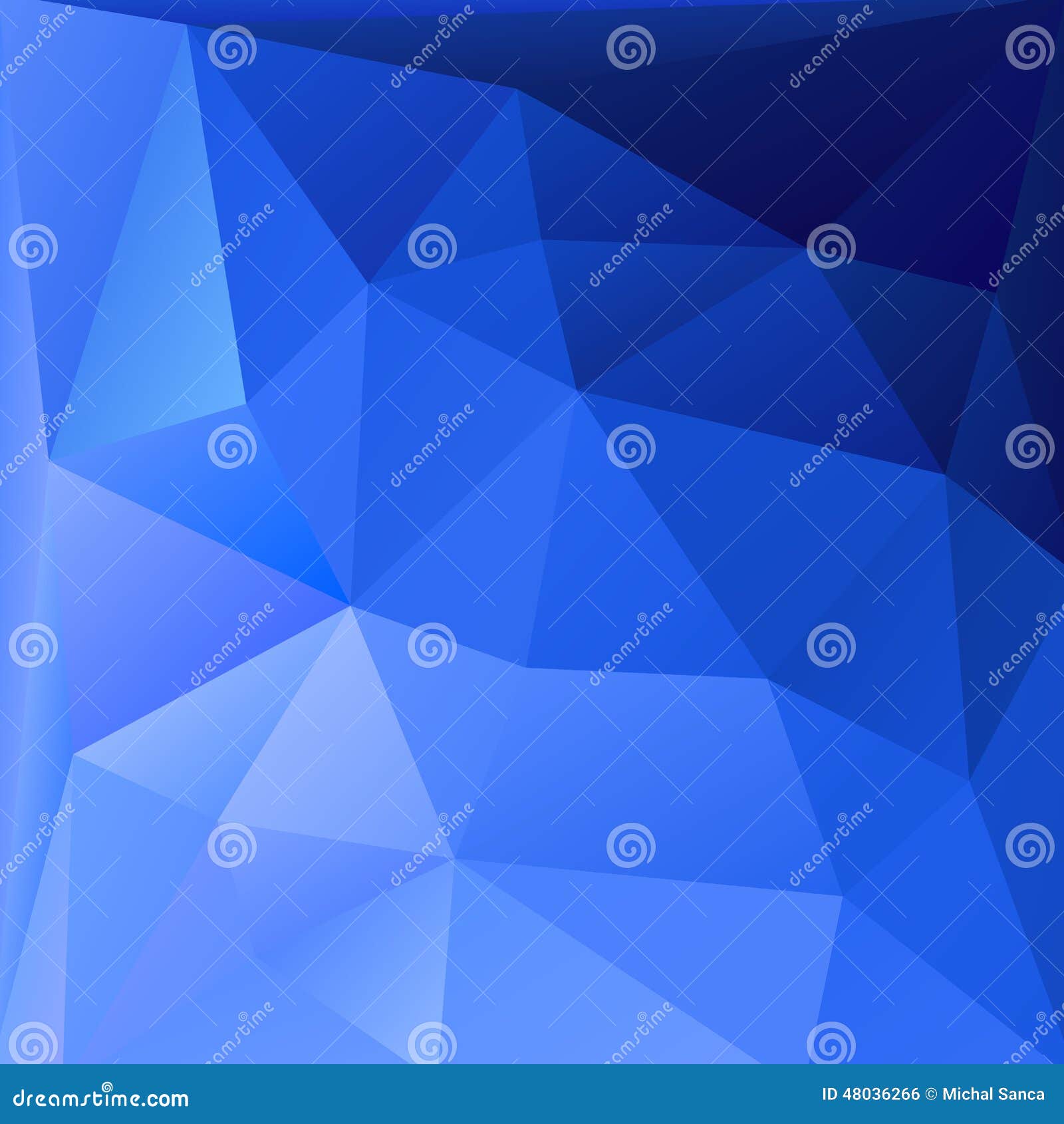 Vector Background of Blue Triangles Stock Vector - Illustration of ...