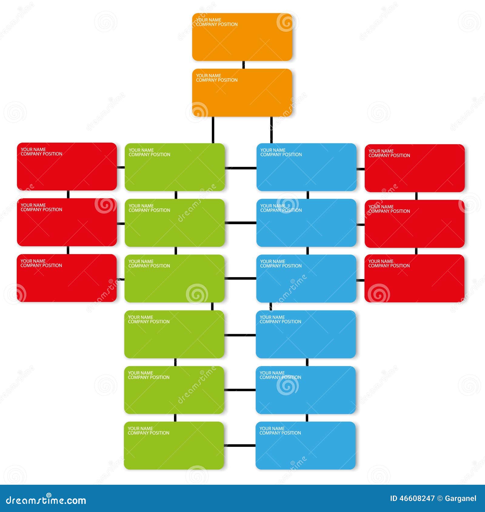Vector Background Chart Organization Positions Stock Vector ...