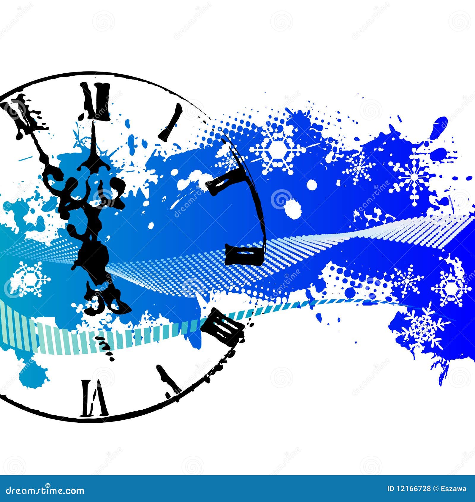 Vector Background with a Clock Stock Vector - Illustration of ...