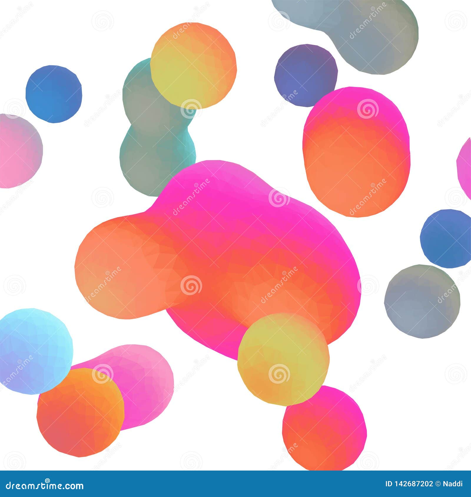 Vector Background with Colorful Drops. Stock Vector - Illustration of ...