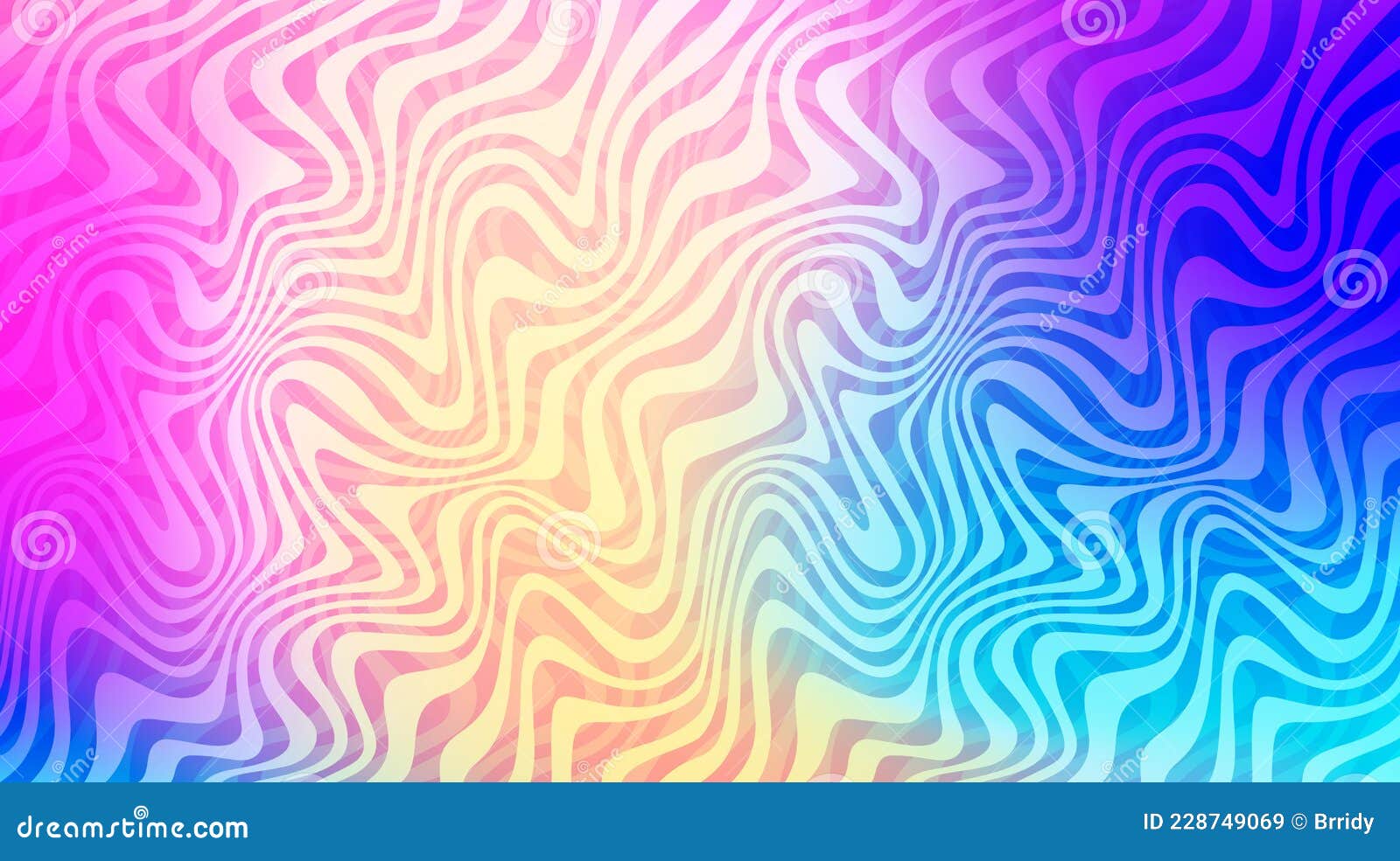 Vector Background with Colorful Gradient and Abstract Waves. Liquid ...