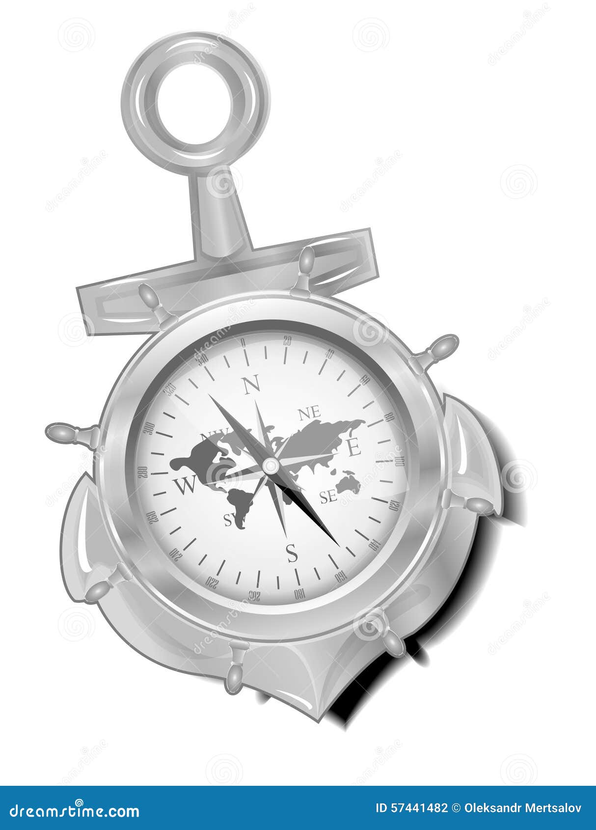 Vector Background Compass Abstract Map Stock Vector - Illustration of ...