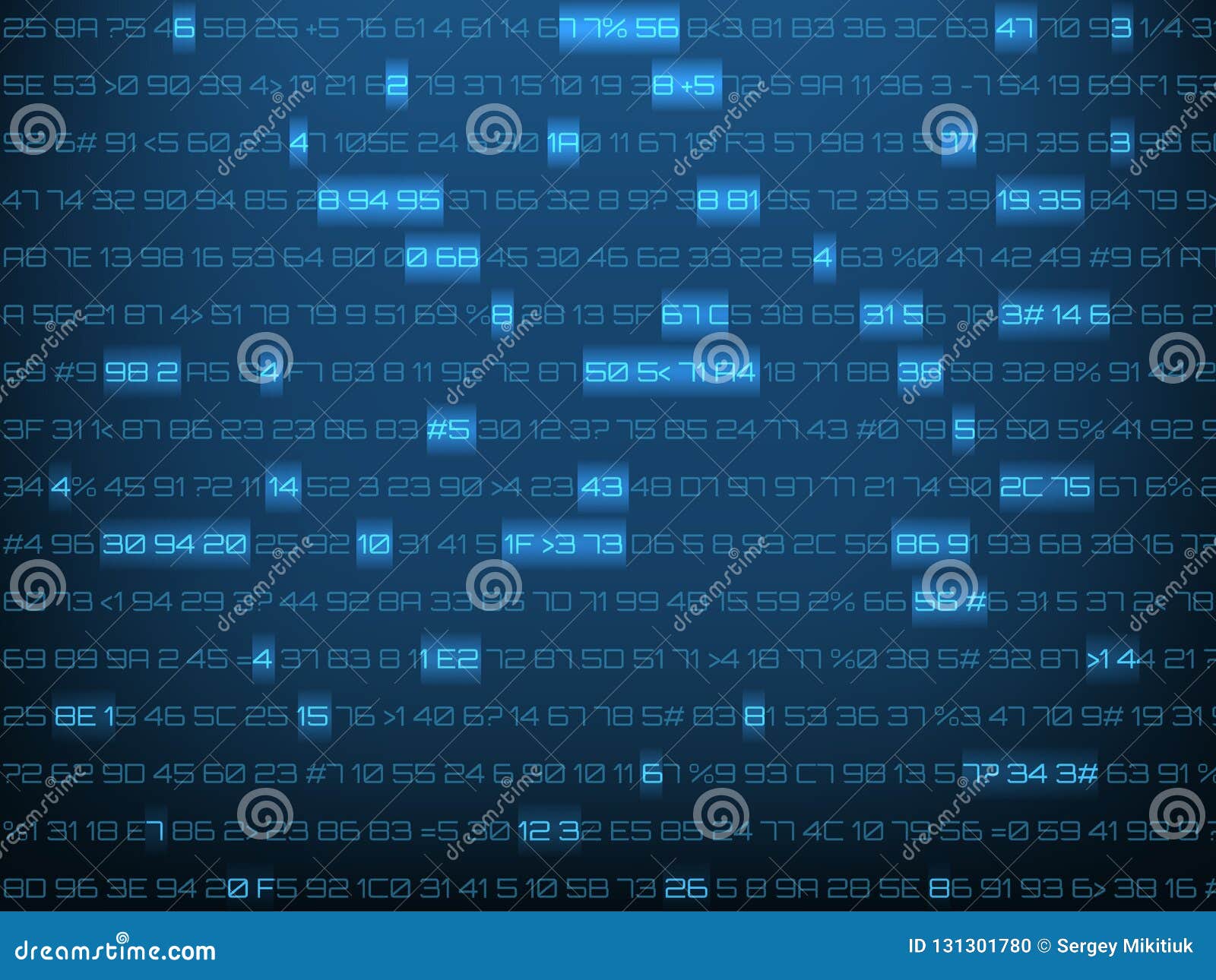 Vector Background with Computer Code Stock Vector - Illustration of ...