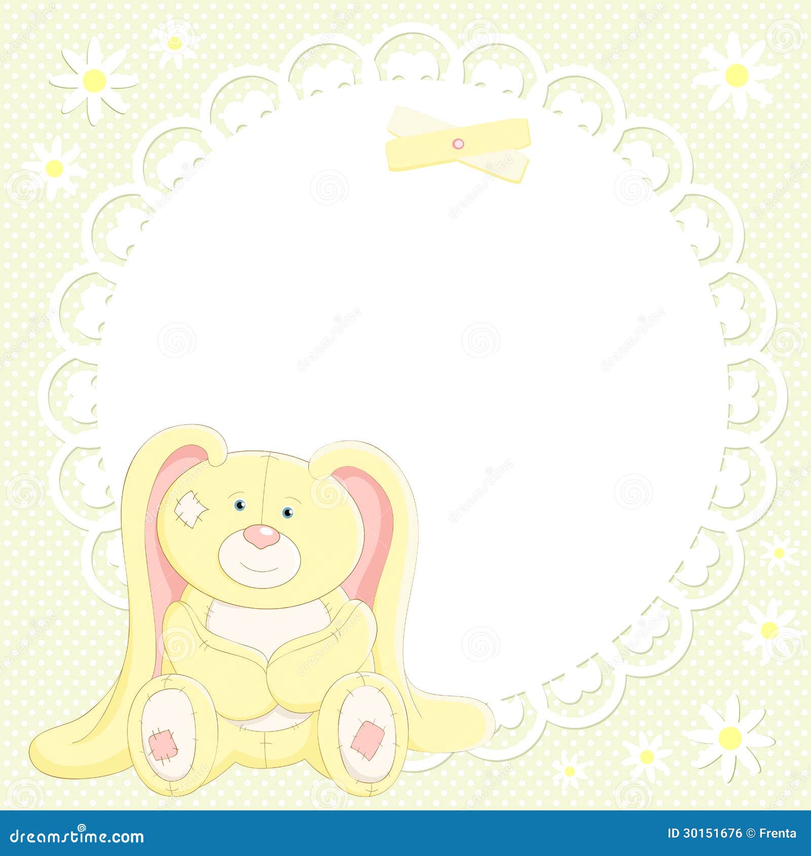 Vector Background with Bunny Stock Vector - Illustration of smile ...