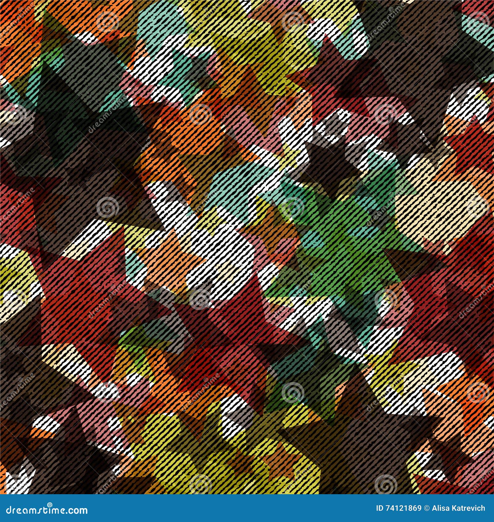 Vector Background Decorated with Texture Stars. Stock Vector ...