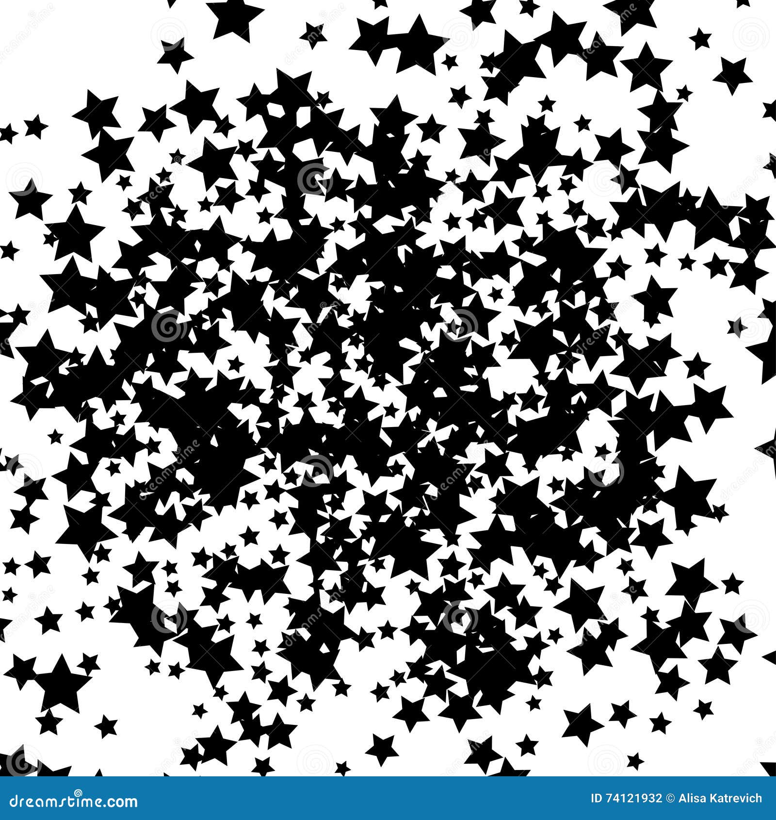 Vector Background Decorated with Texture Stars. Stock Vector ...