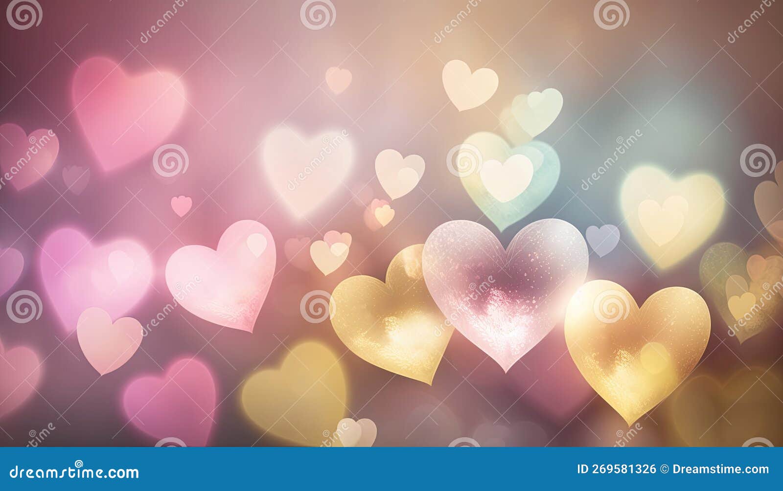 Vector Background Defocused Light in Heart Shape, No Size Limit ...