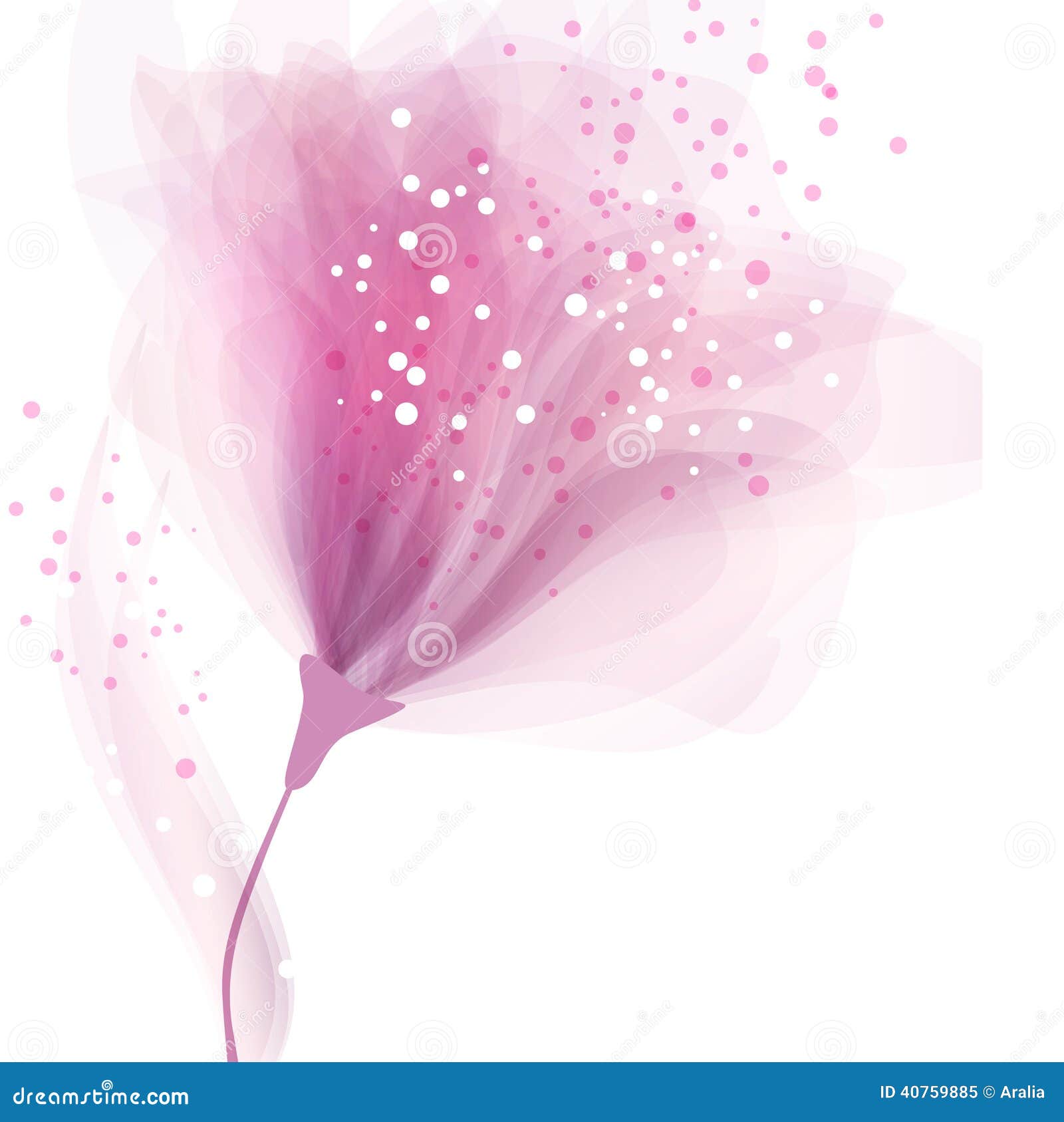 Vector Background with Delicate Flower Stock Vector - Illustration of ...