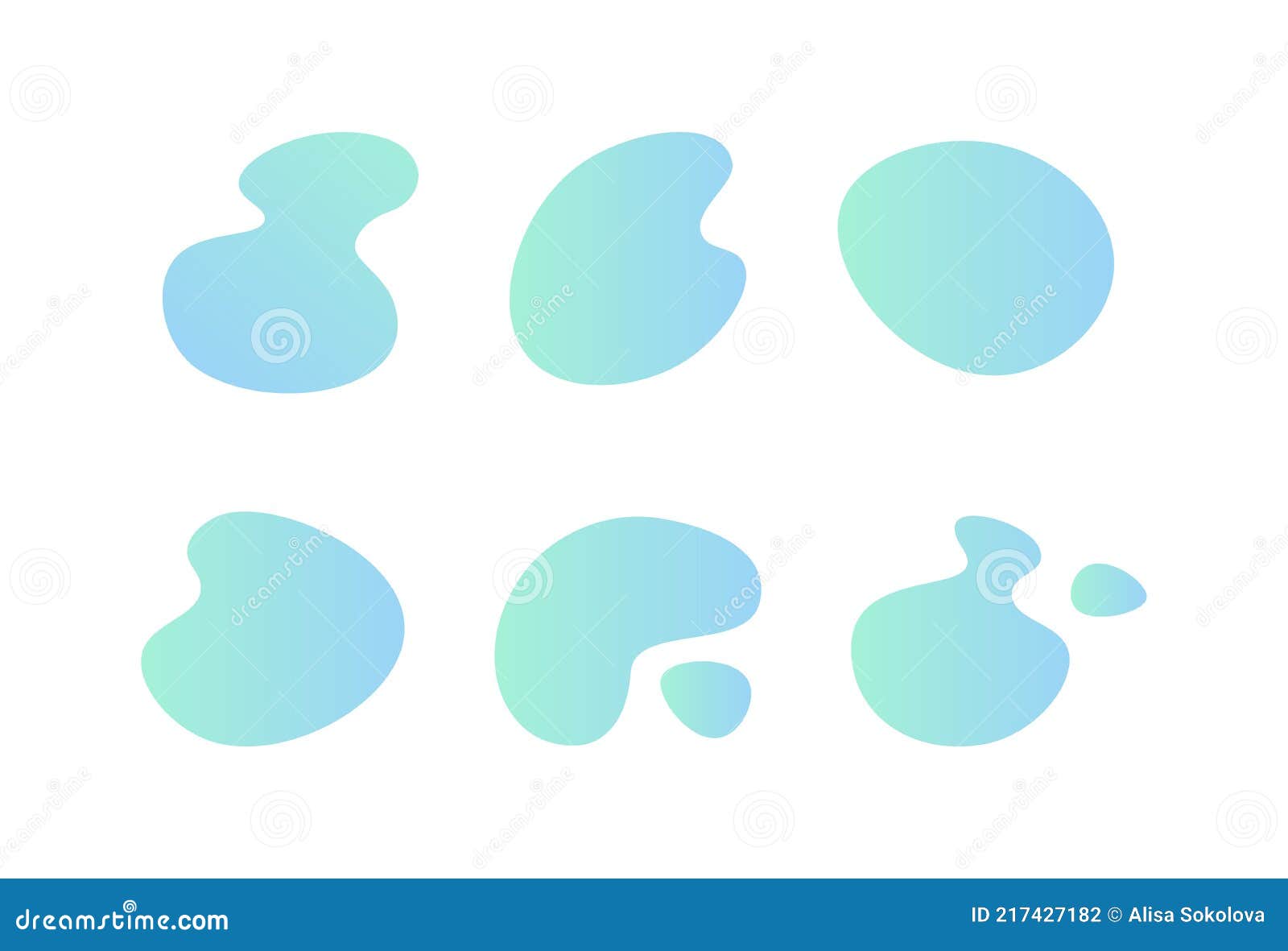 Vector Background Design Element Template of a Smooth Streamlined Shape ...
