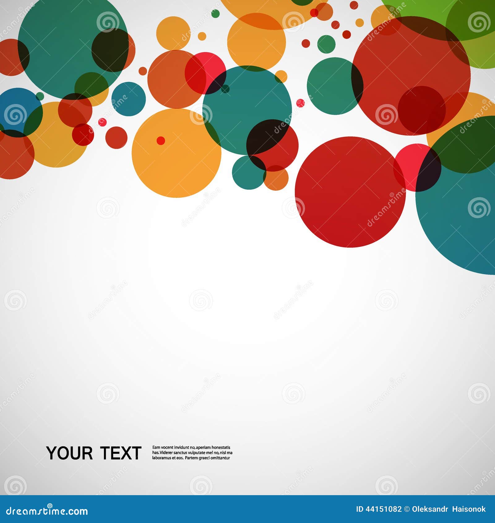 Vector Background Design of Large Colored Balls Stock Vector ...