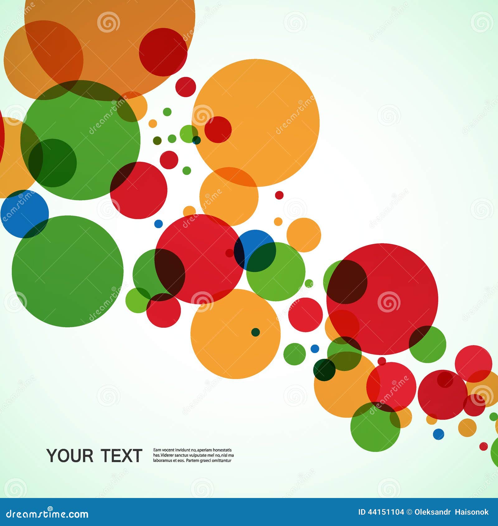 Vector Background Design of Large Colored Balls Stock Vector ...