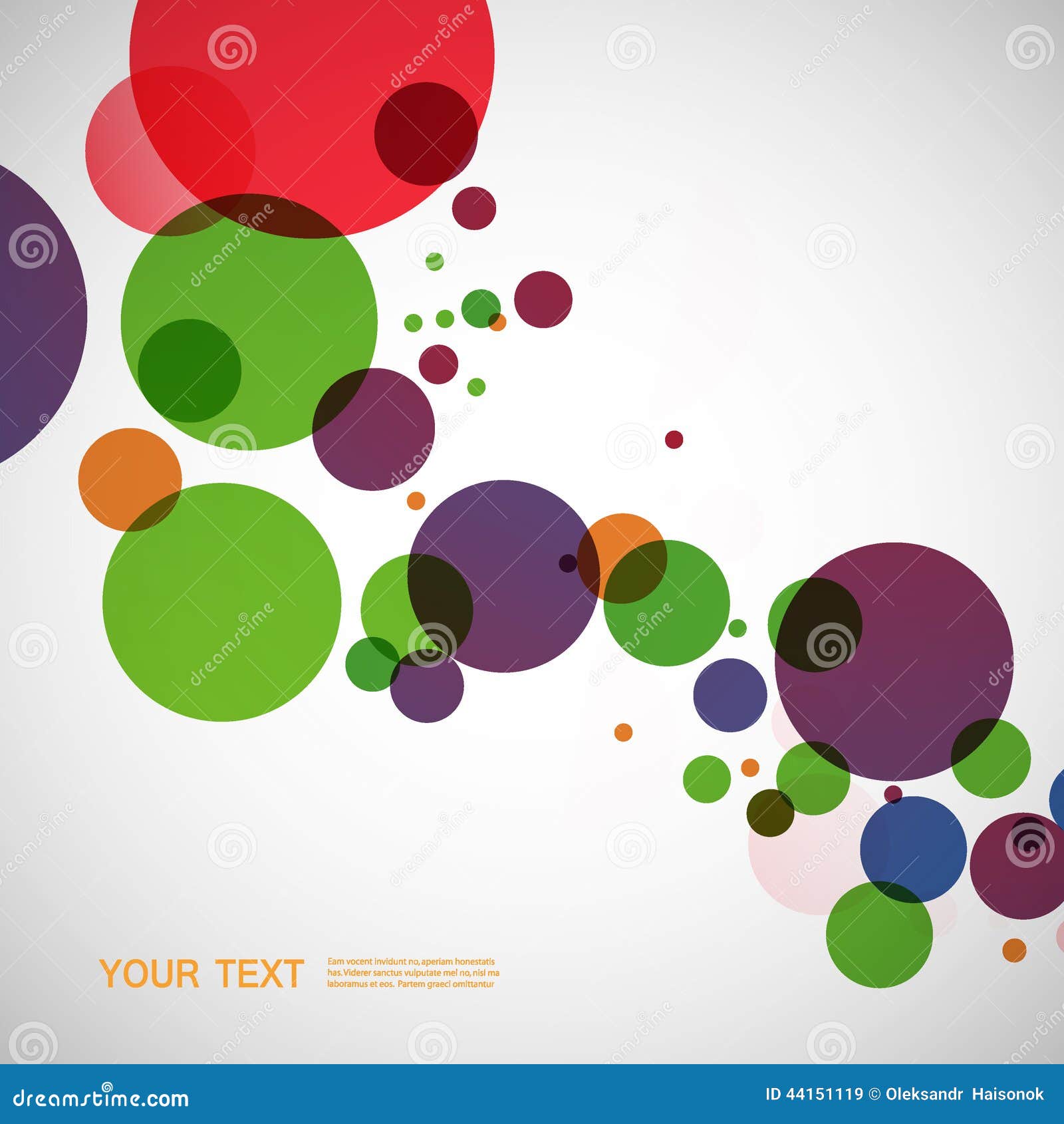 Vector Background Design of Large Colored Balls Stock Vector ...