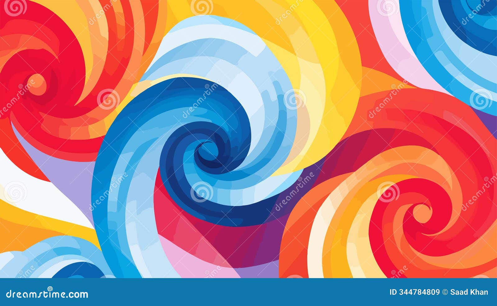 Vector Background Design Made of Spiral Shapes Stock Vector ...