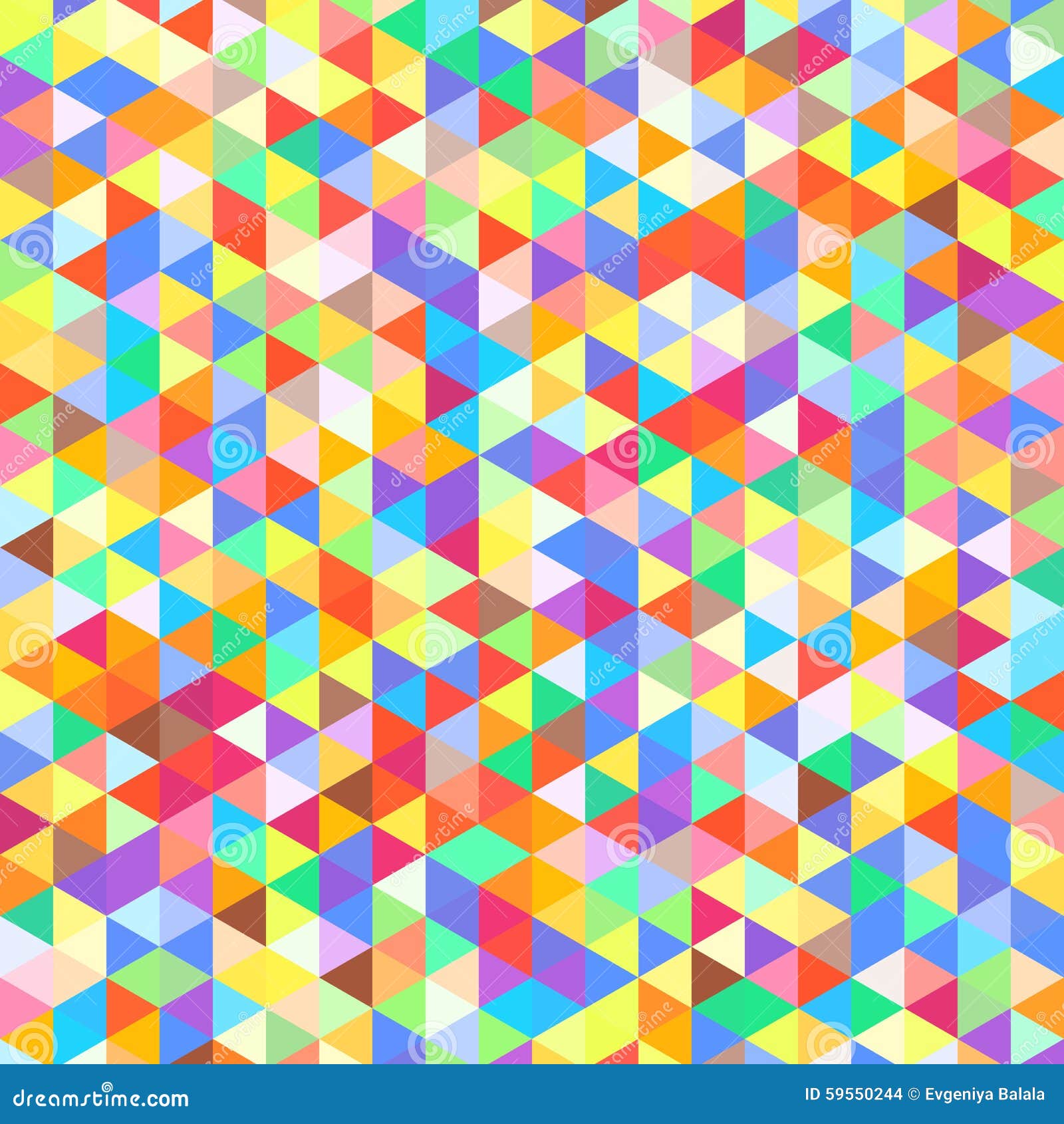 Vector Background of Different Color Triangles Stock Vector ...