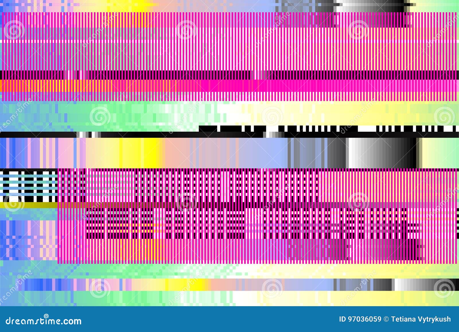 Vector Background. Digital Glitch. Pixels, Broken Stock Vector ...