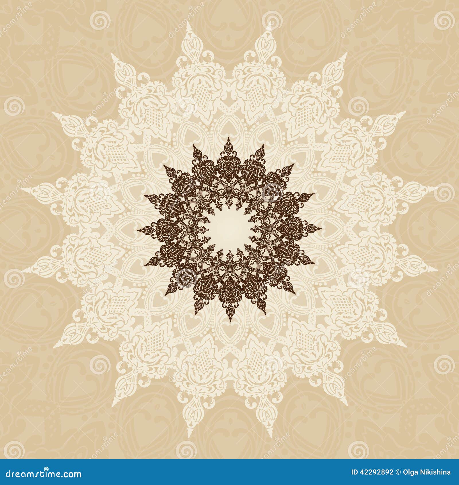 Vector Background in East Style Stock Vector - Illustration of luxury ...