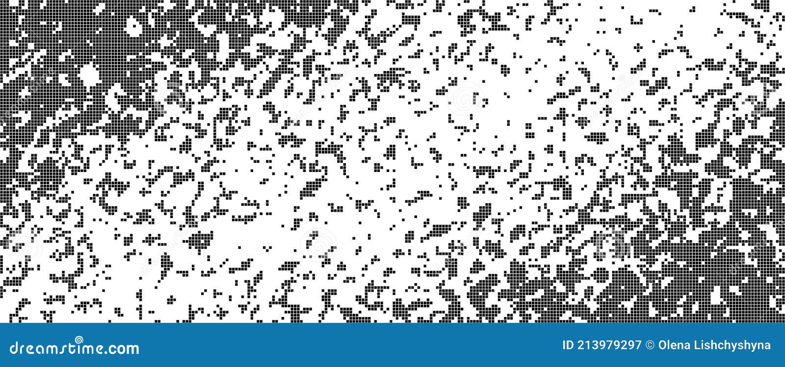 Vector Gradient Background. Falling Pixels. Abstract Mosaic Stock ...