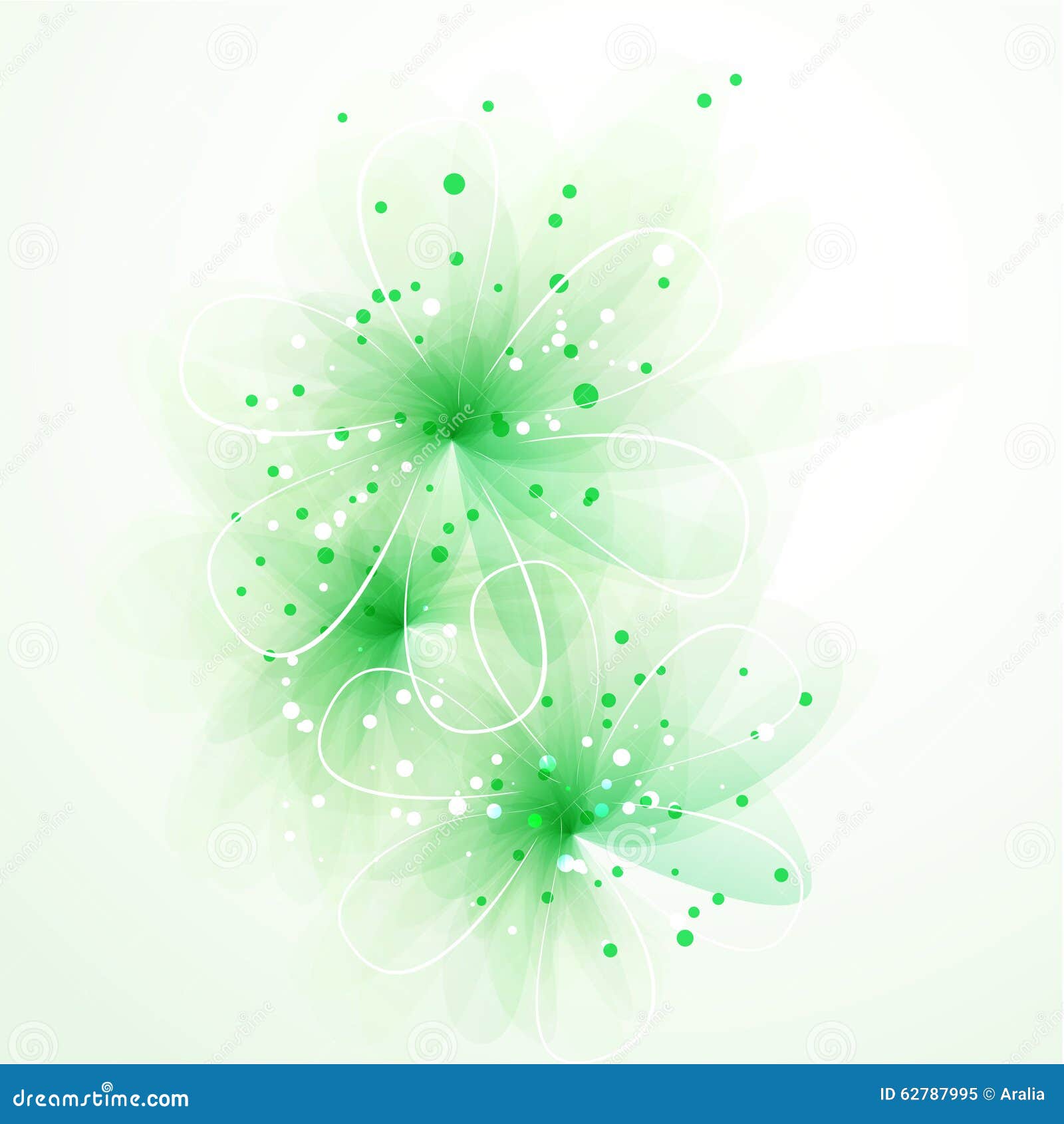 Vector Background with Flowers Stock Vector - Illustration of flower ...