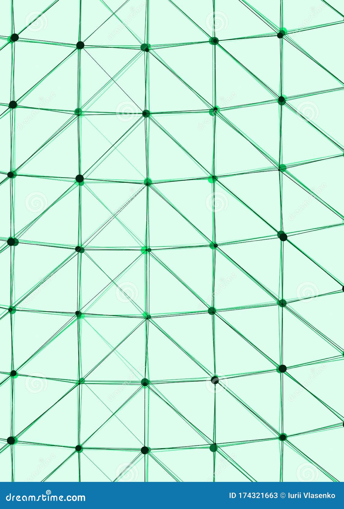 Abstract Low Polygon Mesh Generative Art Background Illustration Stock ...