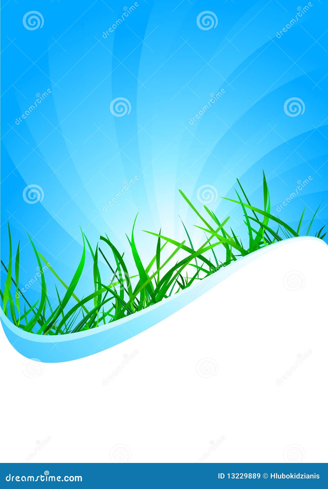 Vector Background with Grass Stock Vector - Illustration of design ...