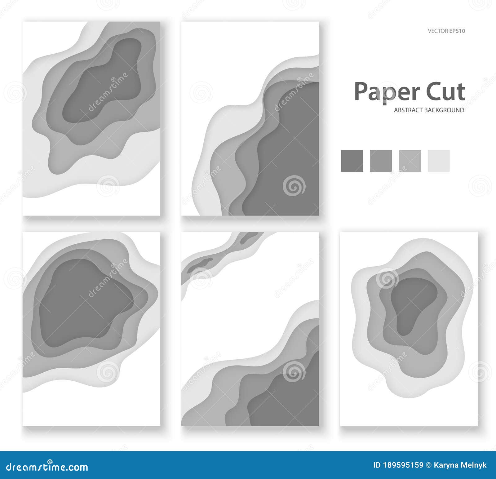 Abstraction Cut Out of Paper Stock Vector - Illustration of banner ...