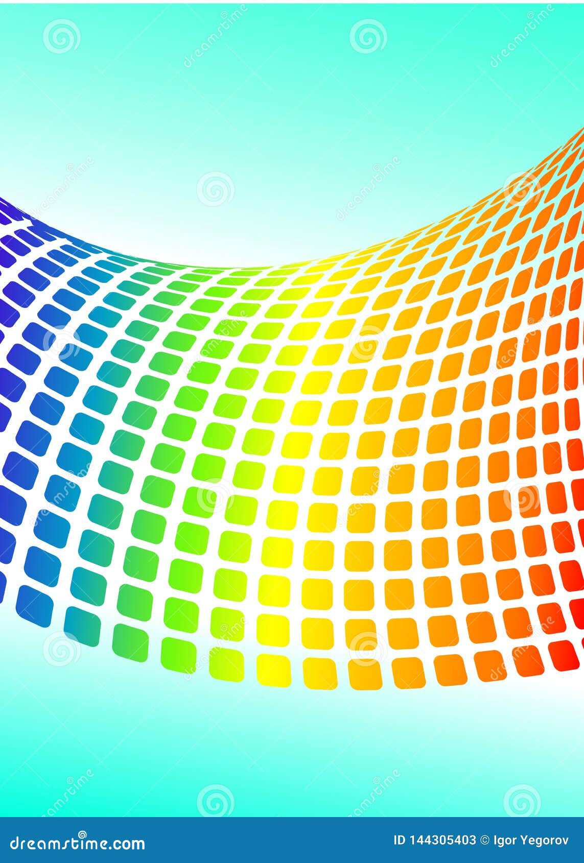 Vector Background with Halftone Rainbow for Your Design Stock Vector ...