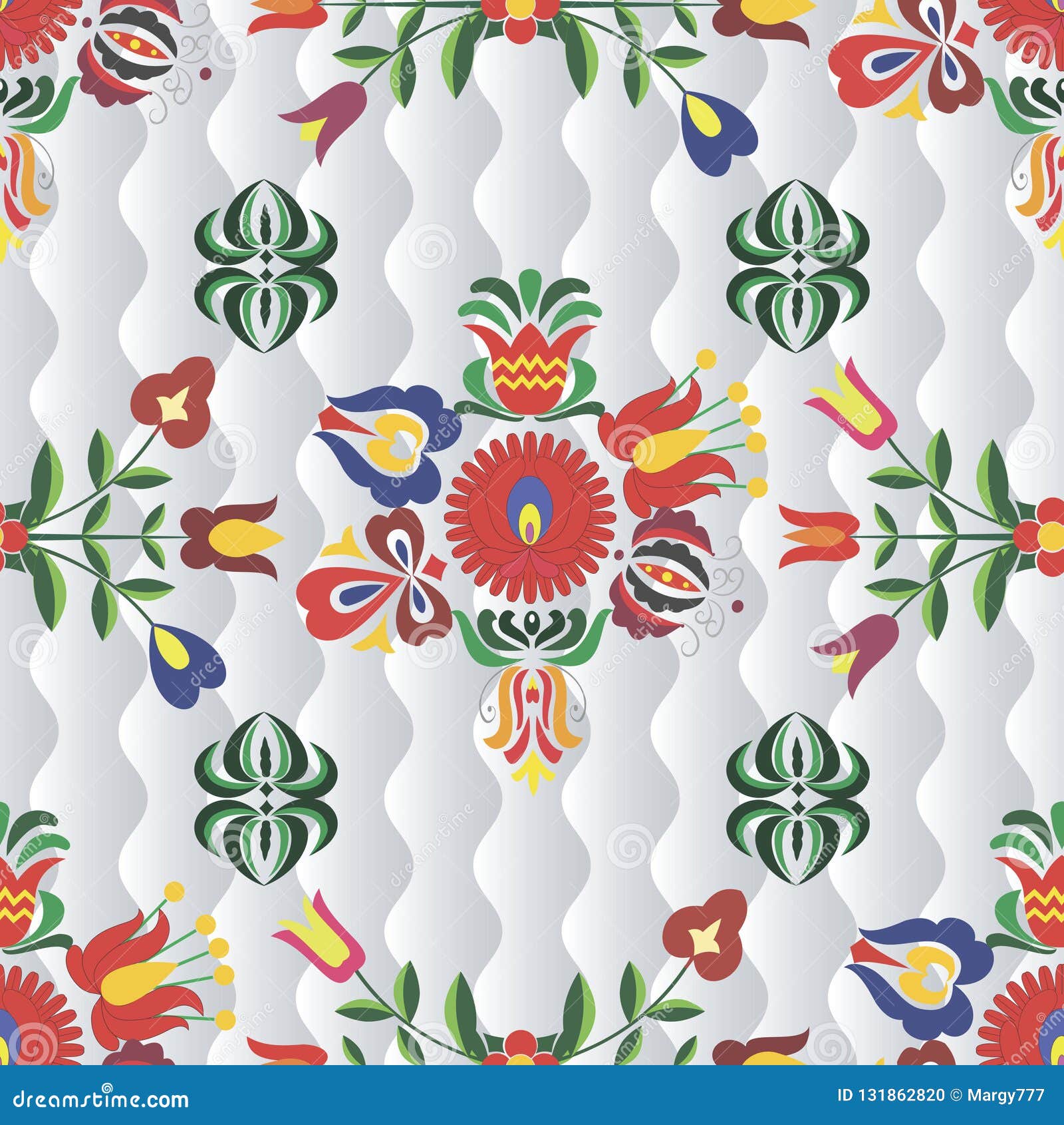 Vector Background with Hungarian Folk Patterns for the Design of Stock ...