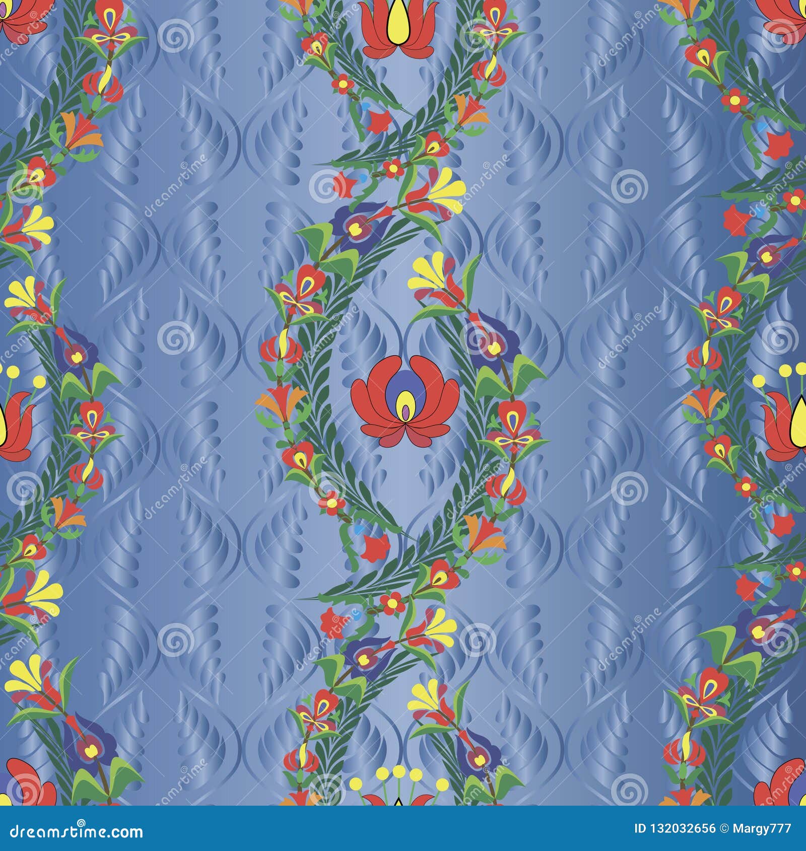 Vector Background with Hungarian Folk Patterns for the Design of Stock ...