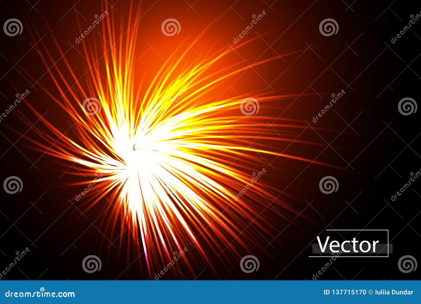 Vector Background Illustration, Abstract Neon Lines. Blast from the ...