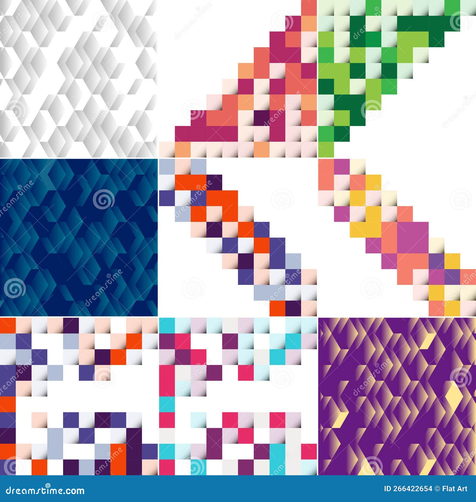 Vector Background with an Illustration of Abstract Squares and a ...