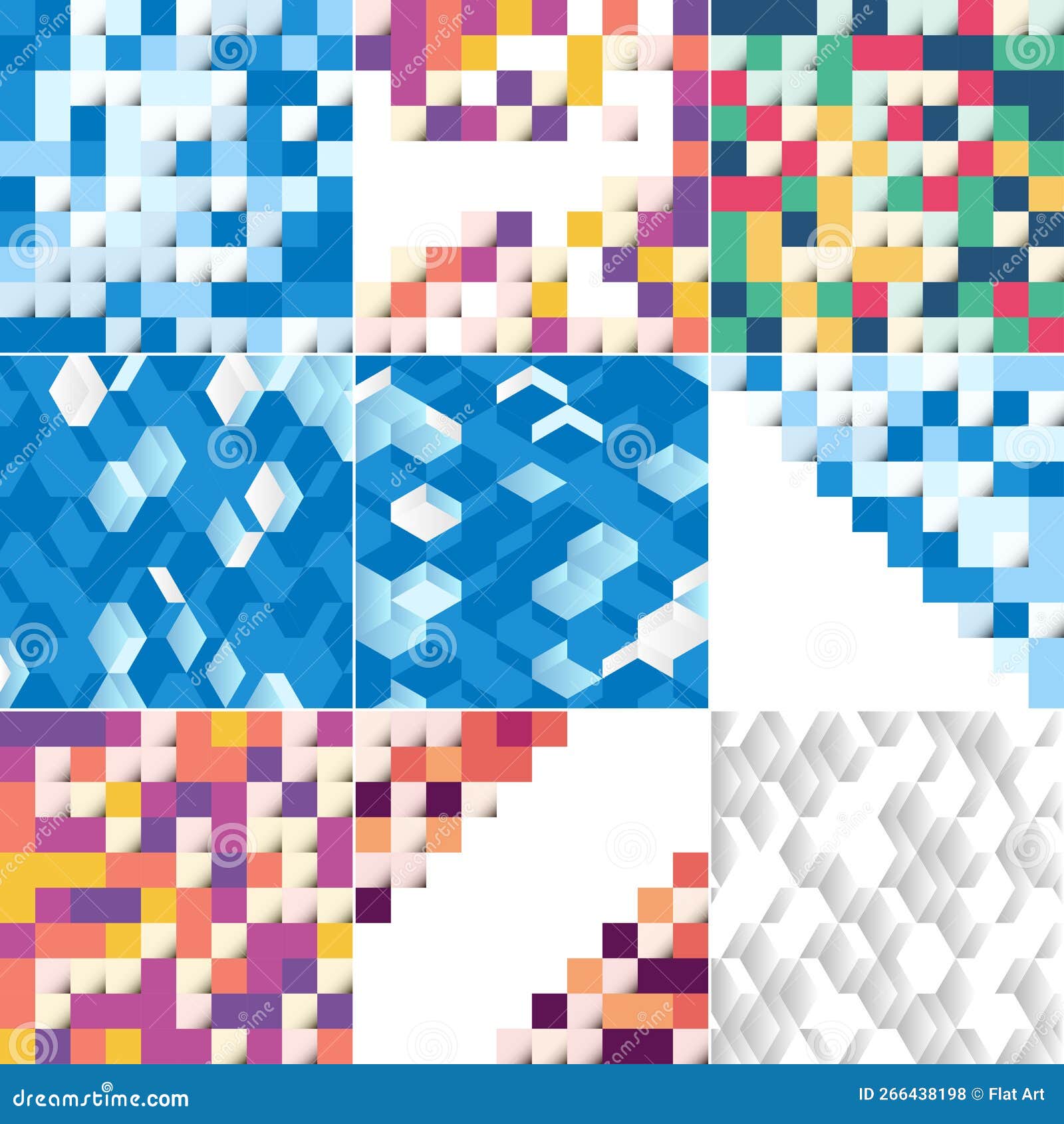 Vector Background with an Illustration of Abstract Squares and a ...