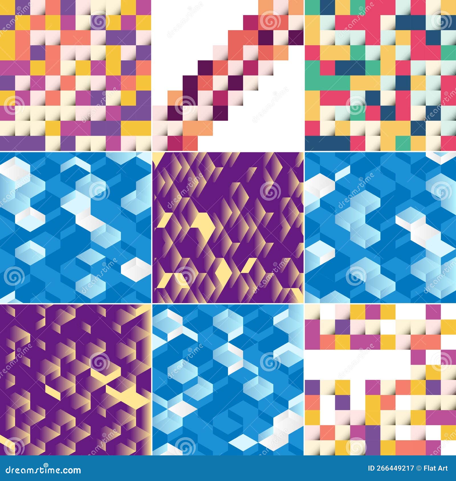 Vector Background with an Illustration of Abstract Squares and a ...