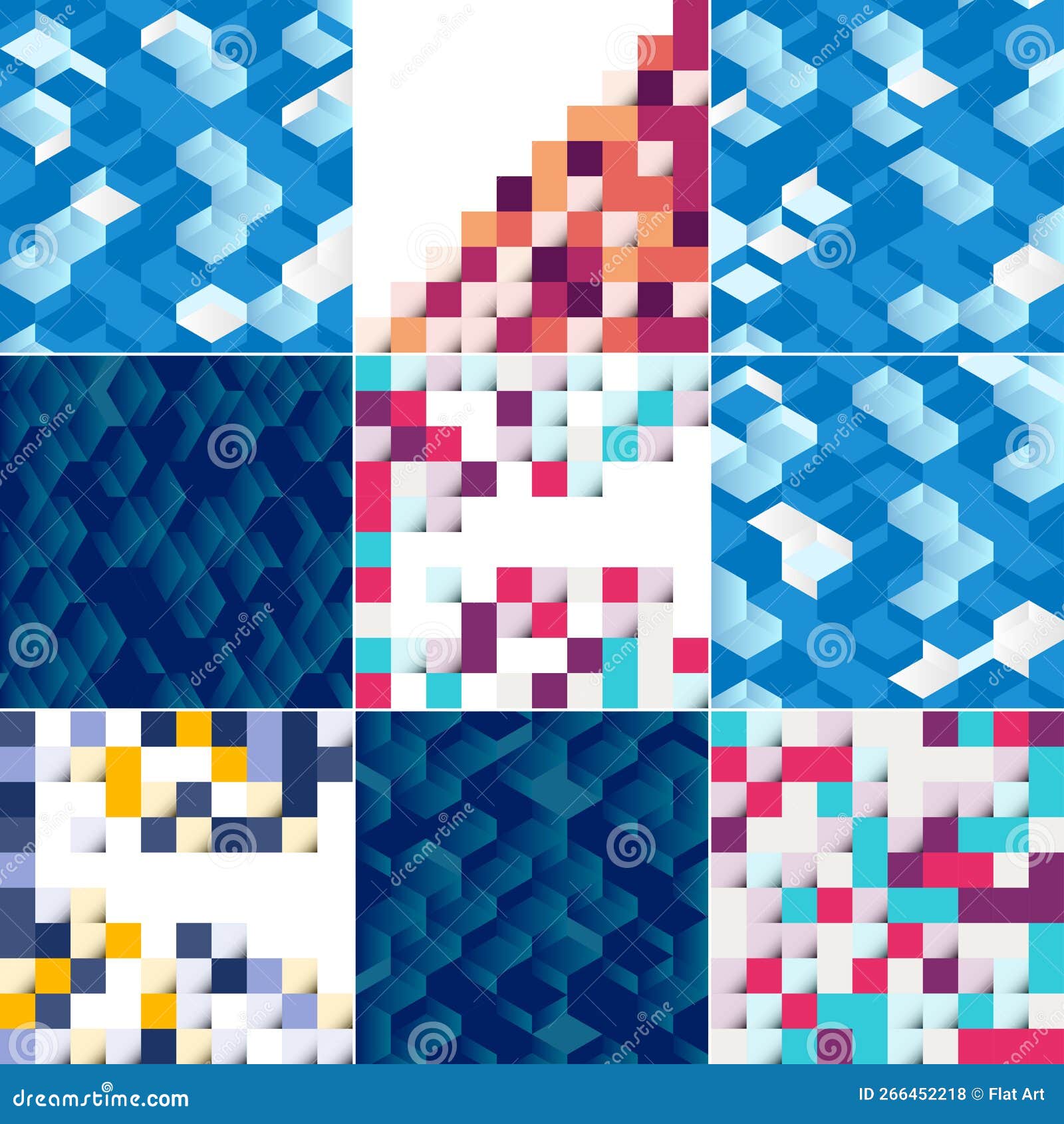 Vector Background with an Illustration of Abstract Squares and a ...