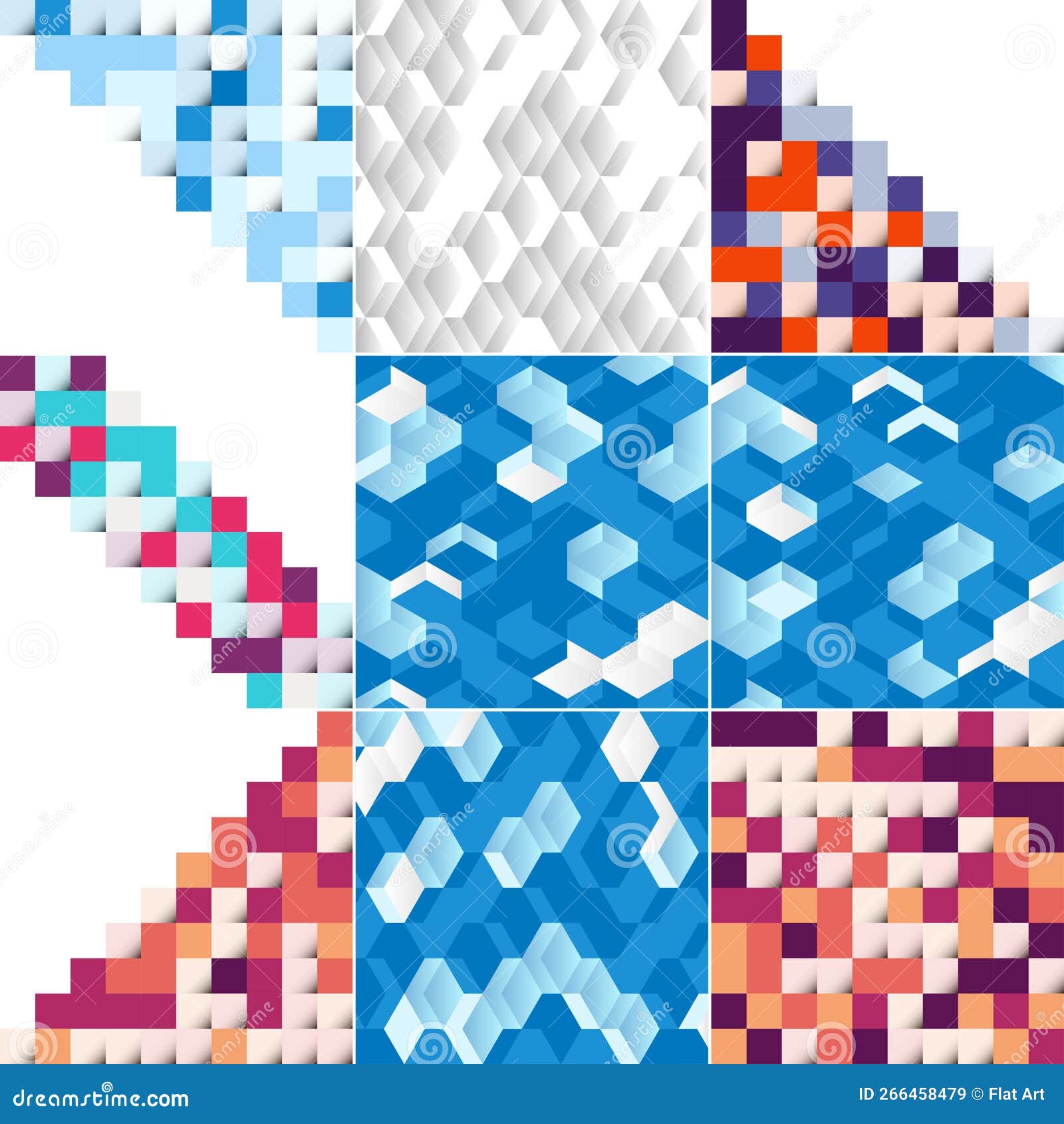 Vector Background with an Illustration of Abstract Squares and a ...