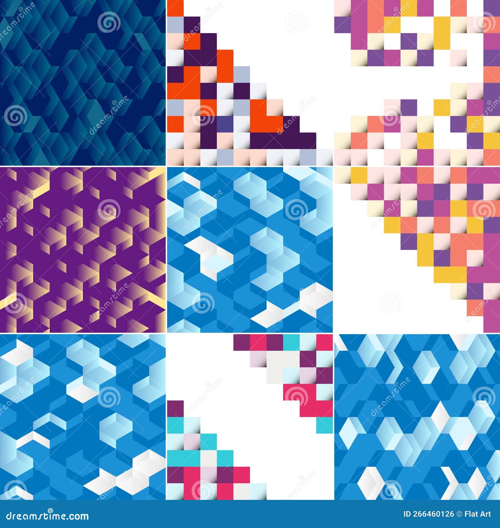 Vector Background with an Illustration of Abstract Squares and a ...