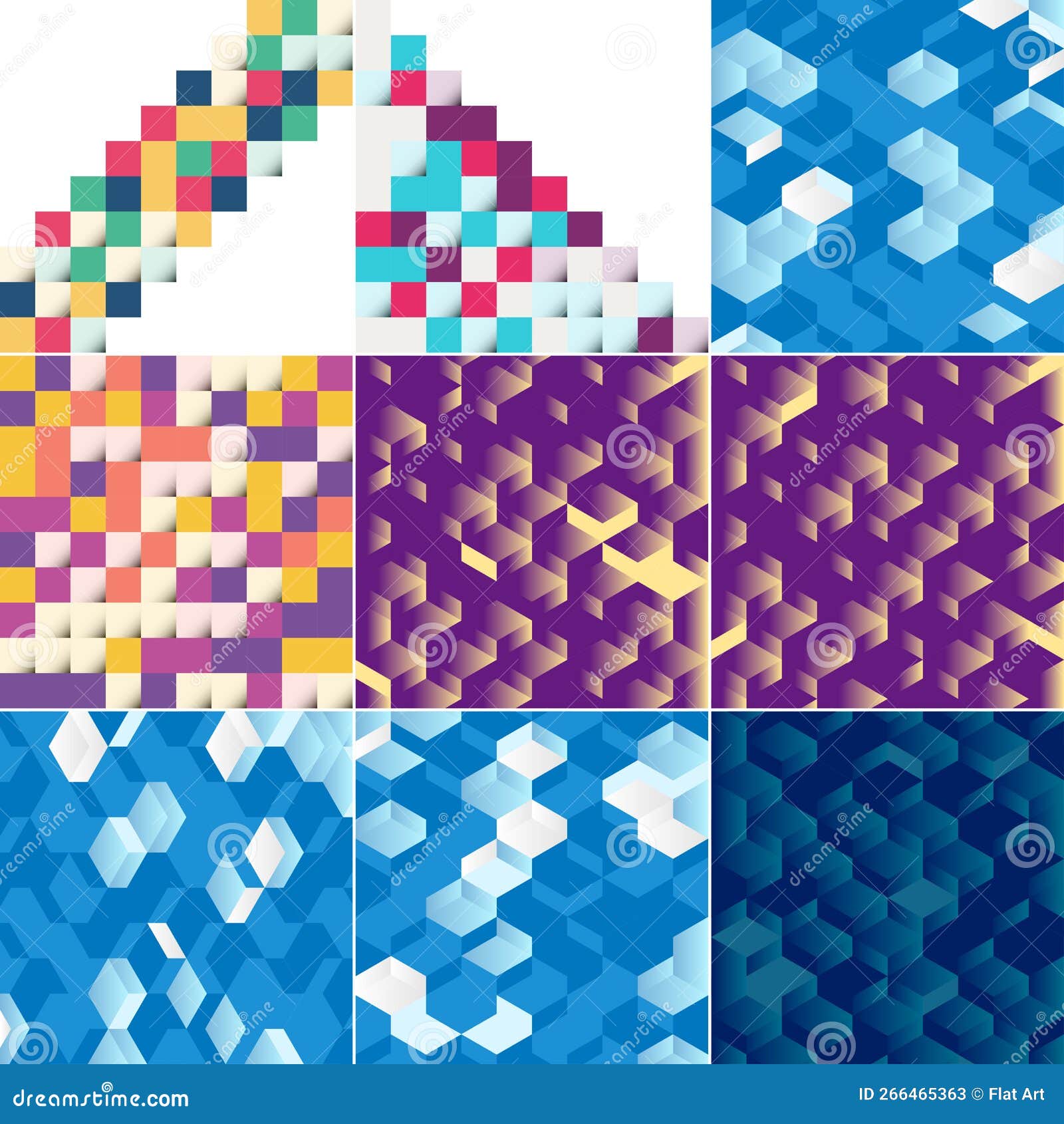 Vector Background with an Illustration of Abstract Squares and a ...
