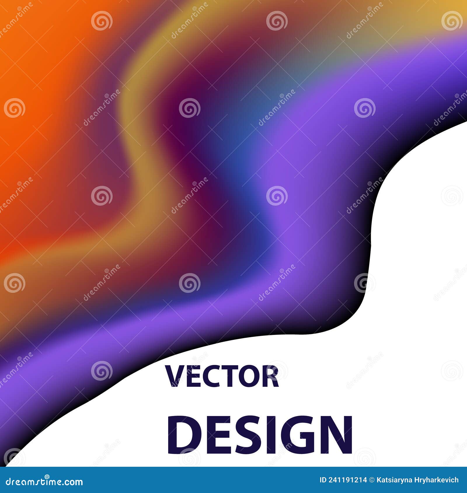 Vector Background Image with Bright Color Scheme. the Concept of the ...