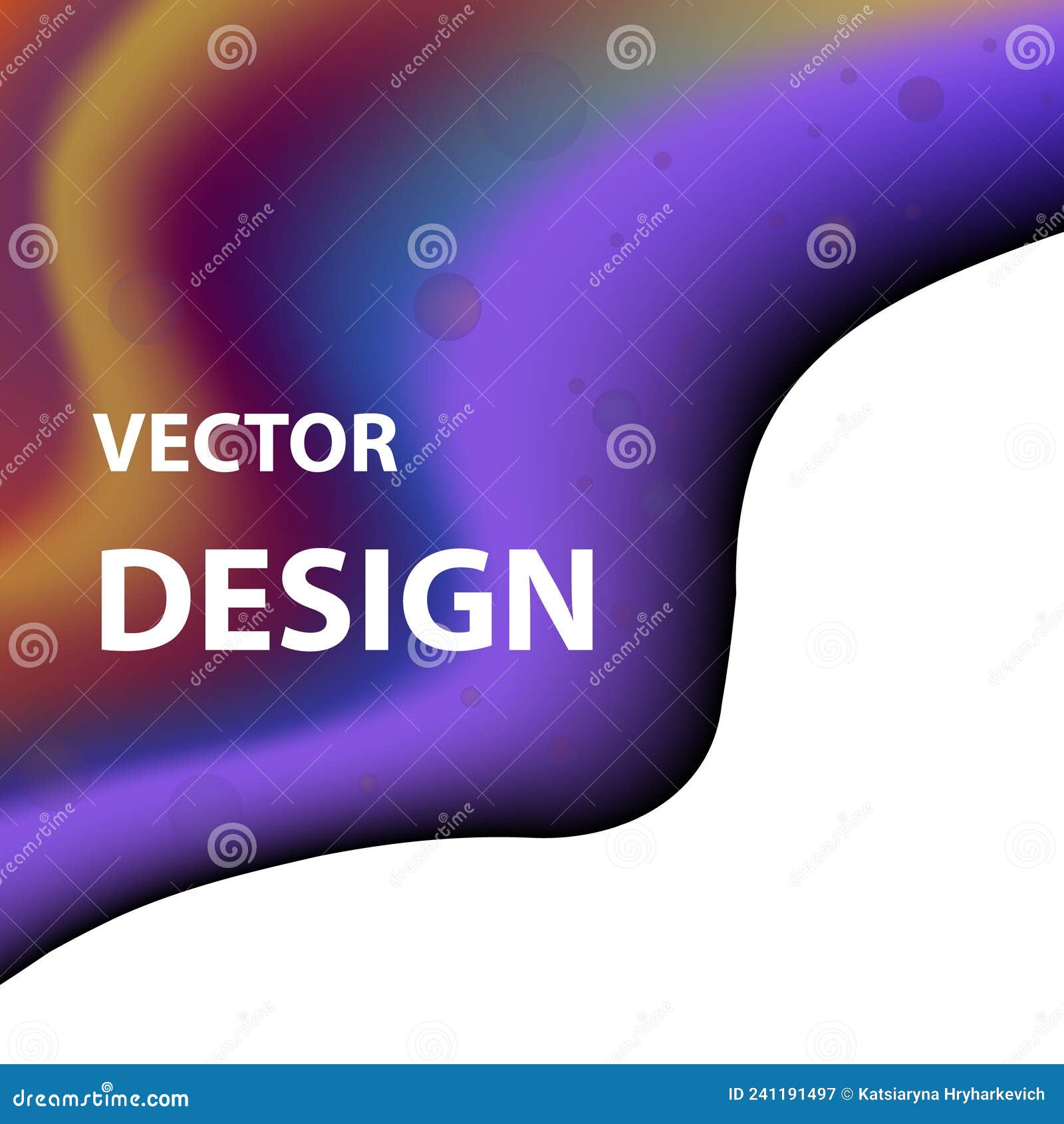 Vector Background Image with Bright Color Scheme. the Concept of the ...